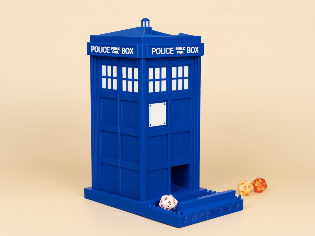 TARDIS Dice Tower – Doctor-inspired Dice Roller for Dnd & TTRPG | Blue ...