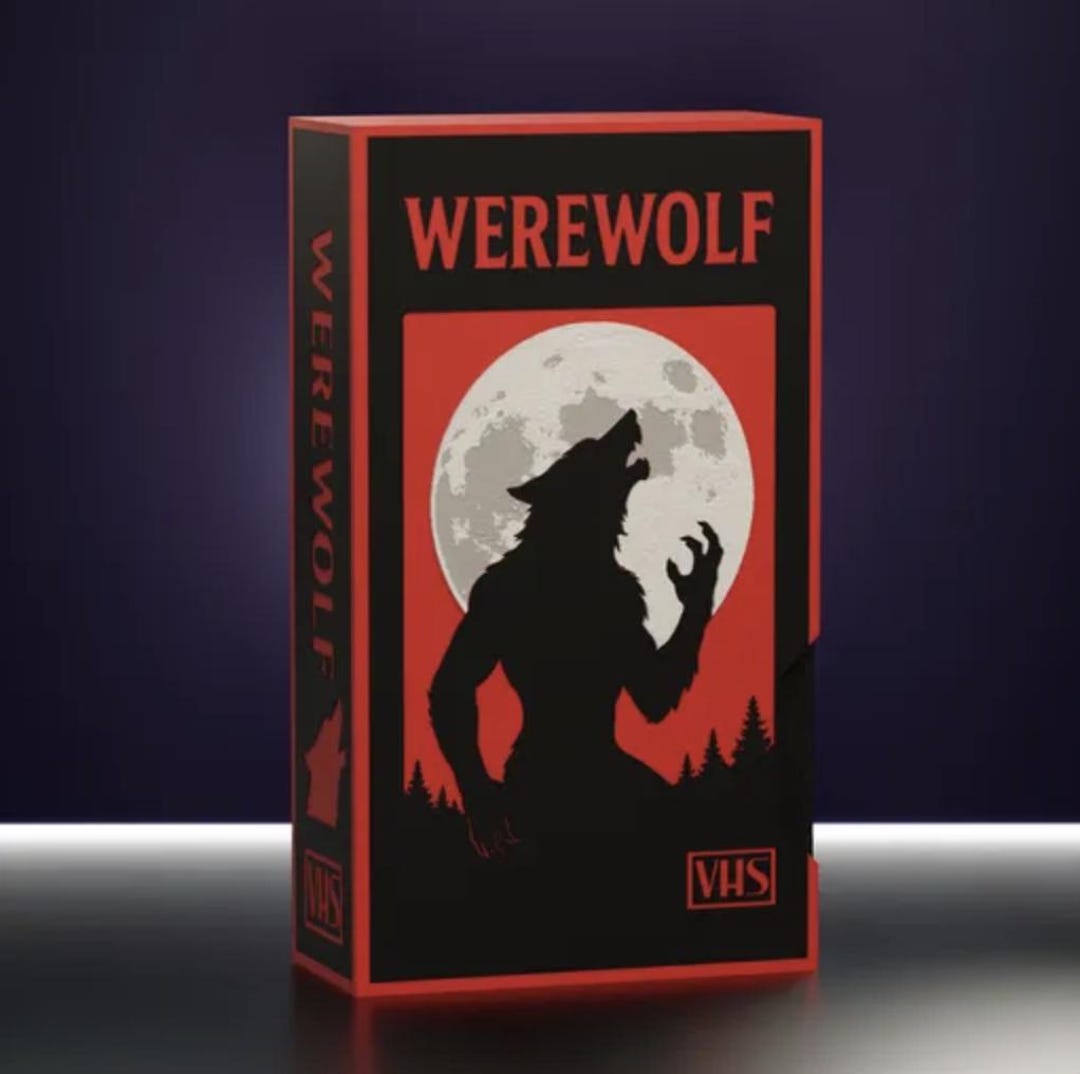 Werewolf Commander Deck Box | Retro VHS Horror Card Case | MTG Storage ...