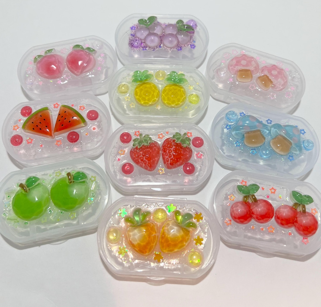 Handmade Fruit & Veggie Pill Box – Decorative Travel Medicine Organizer ...