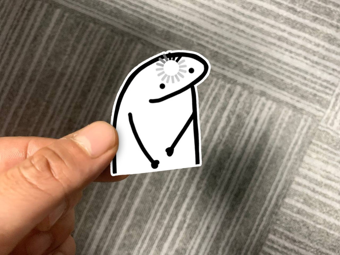 Brain Processing Sticker, Meme Sticker, Funny Sticker, Brain Sticker ...