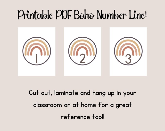 Large Number Line, Black and White Number Line Wall Display, Editable ...