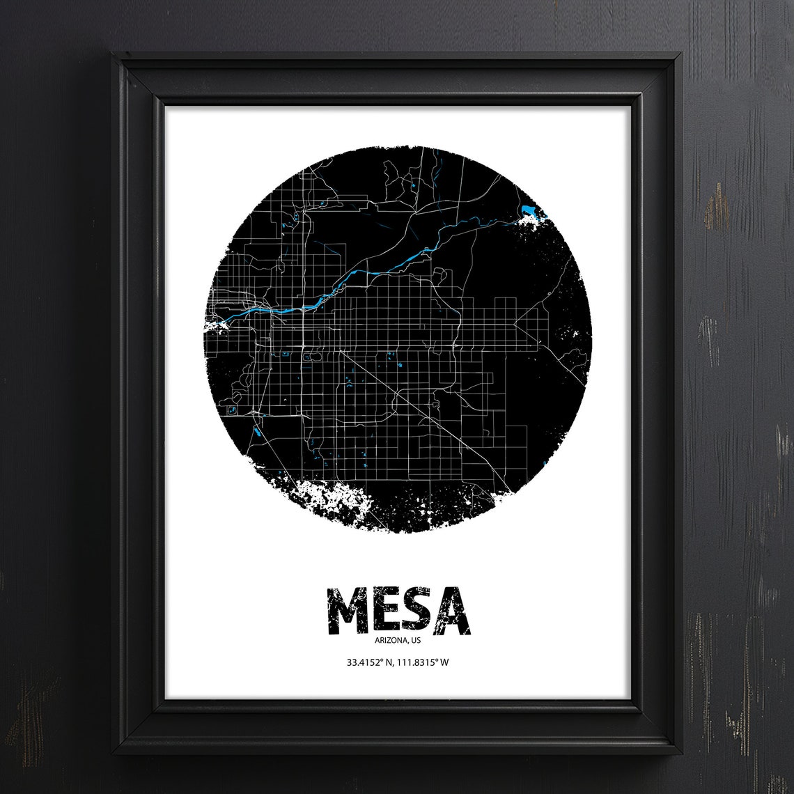 Mesa Map, Minimalist Map, Mesa Digital Download, Mesa Map Poster, Mesa ...