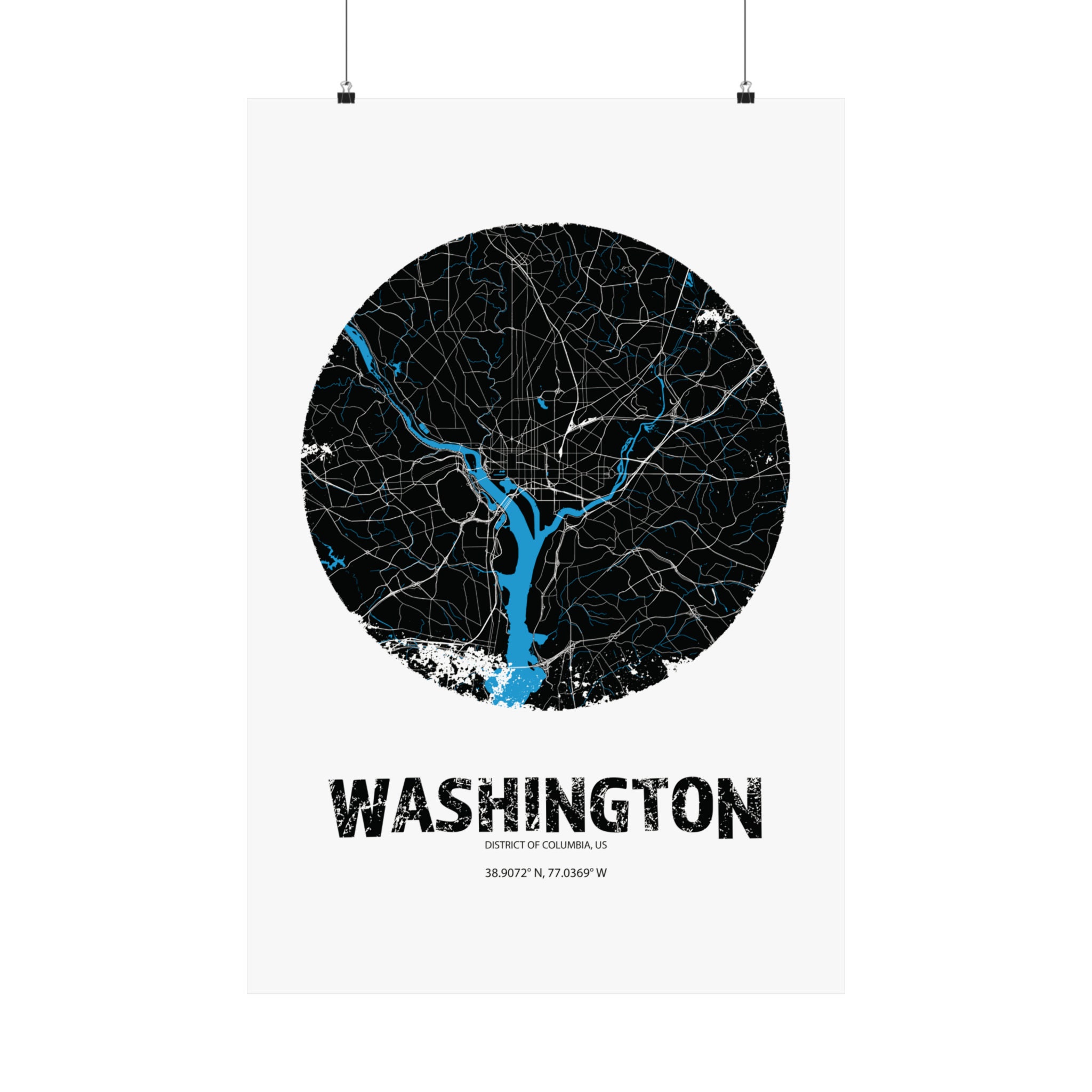 Washington Map, Minimalist Map, Washington Print, Washington Map Poster ...