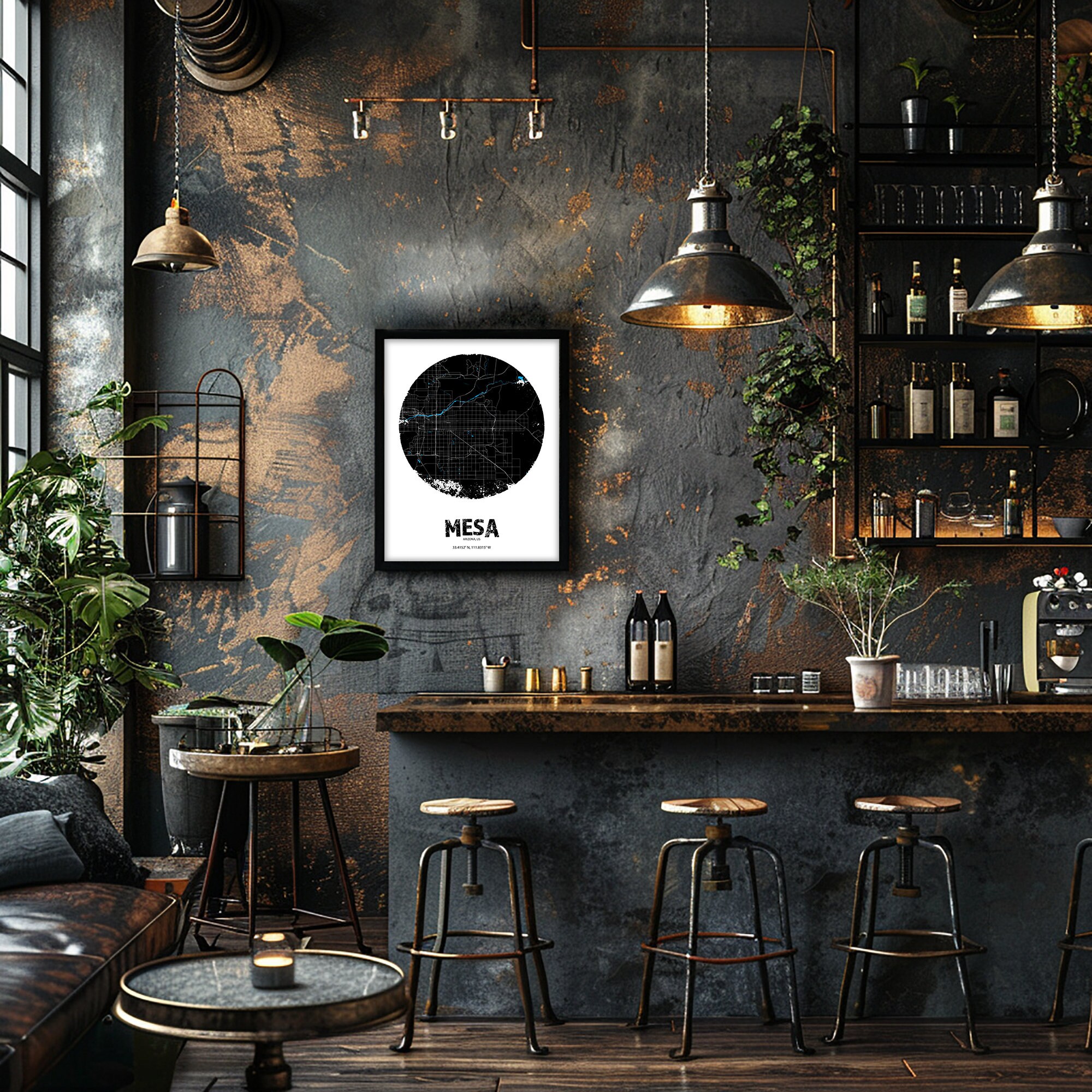 Mesa Map, Minimalist Map, Mesa Digital Download, Mesa Map Poster, Mesa ...