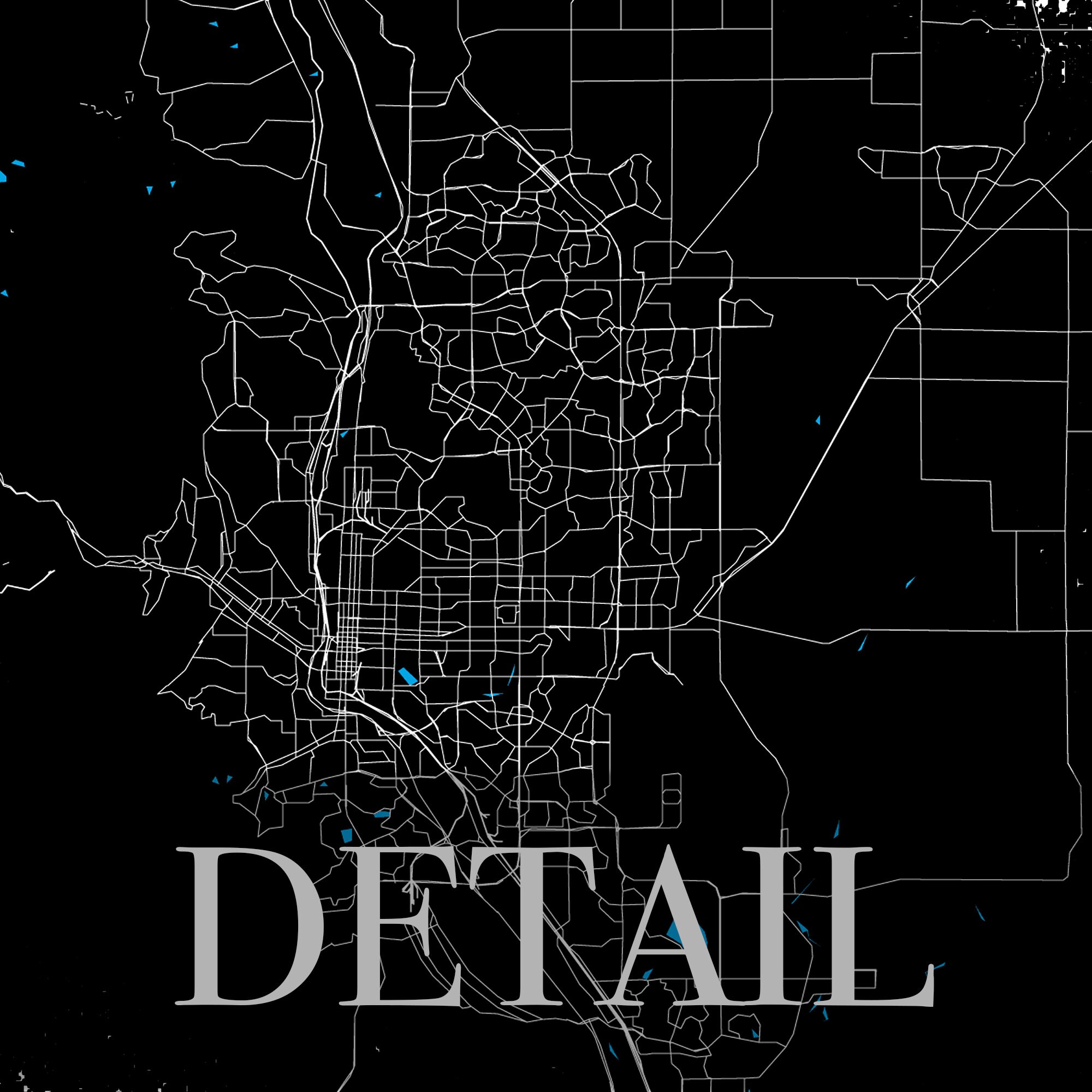 Colorado Springs, Minimalist Map, Colorado Springs Print, Colorado ...