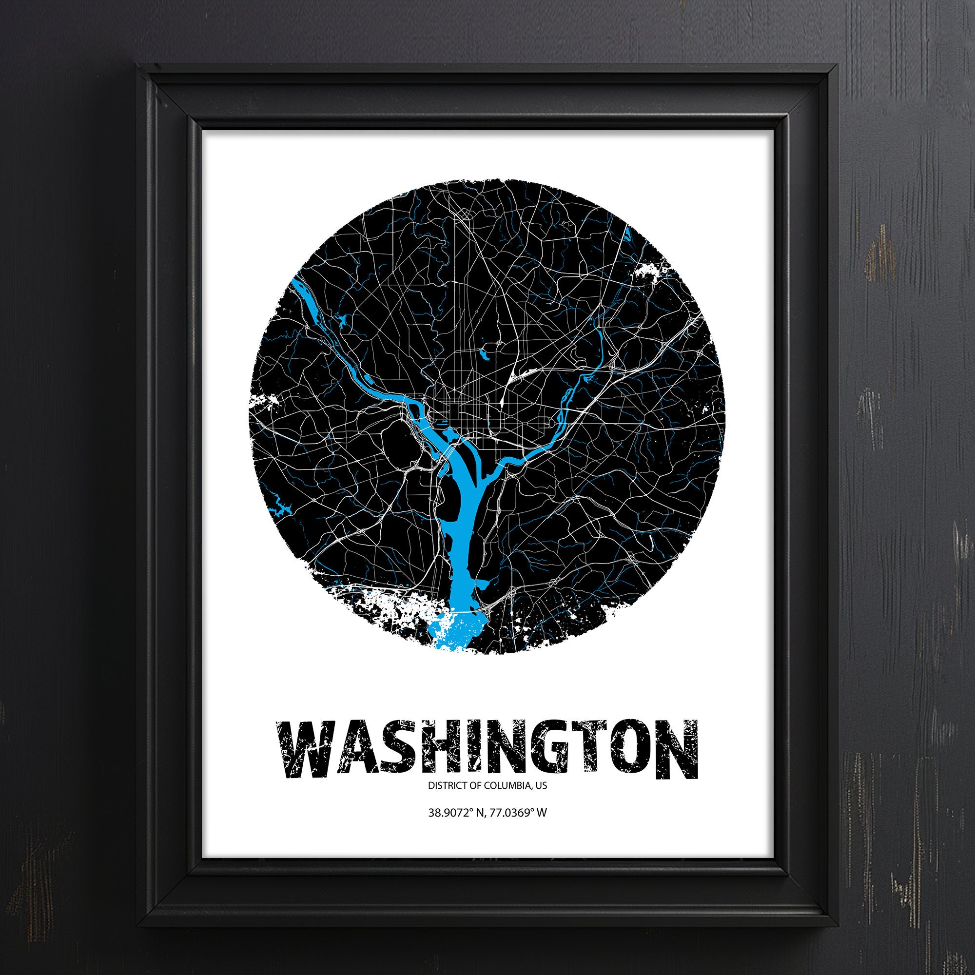 Washington Map, Minimalist Map, Washington Digital Download, Washington ...