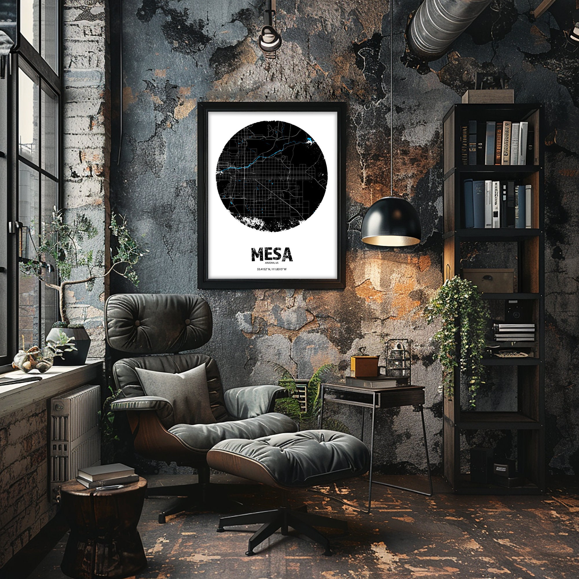 Mesa Map, Minimalist Map, Mesa Digital Download, Mesa Map Poster, Mesa ...