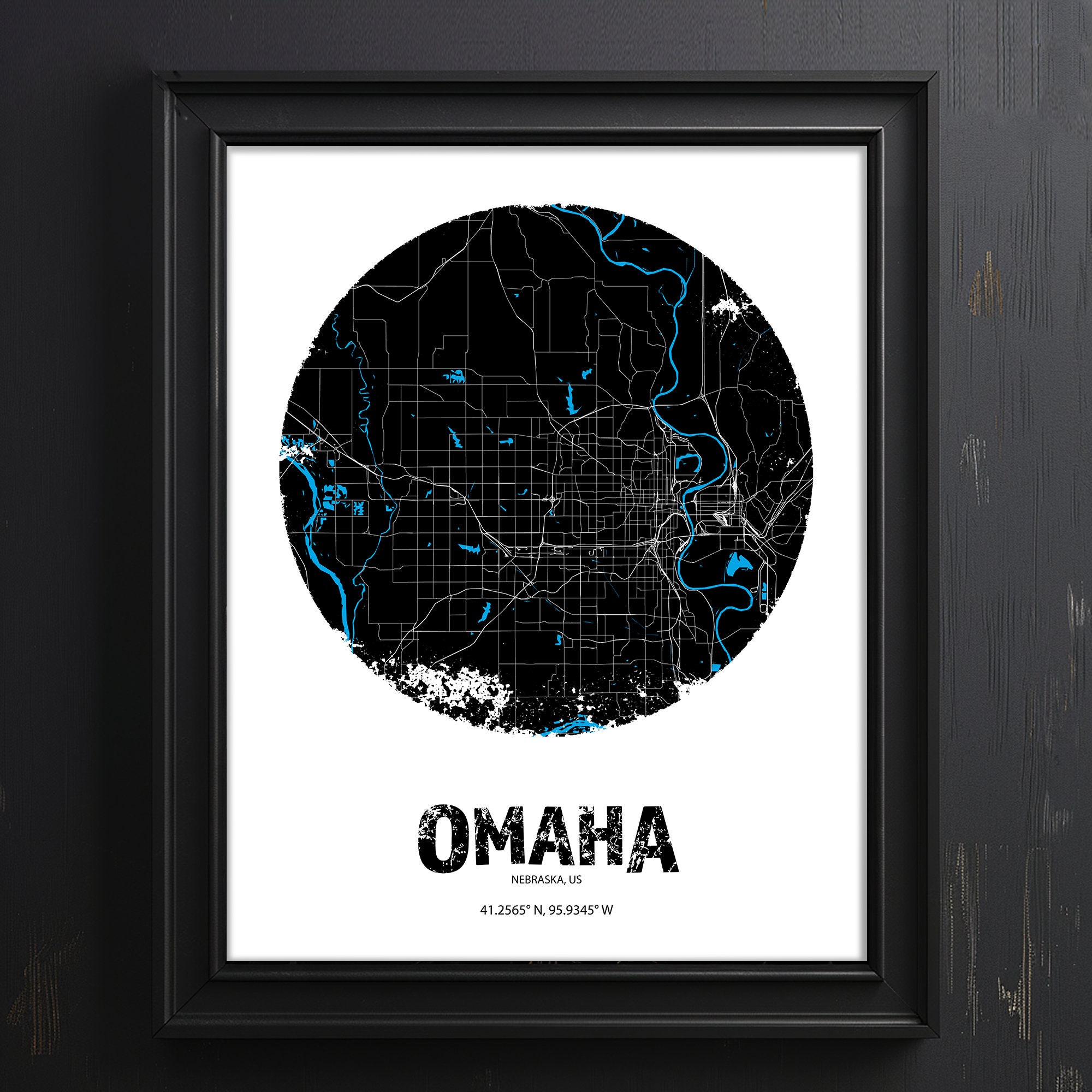 Omaha Map, Minimalist Map, Omaha Print, Omaha Map Poster, Omaha Art ...
