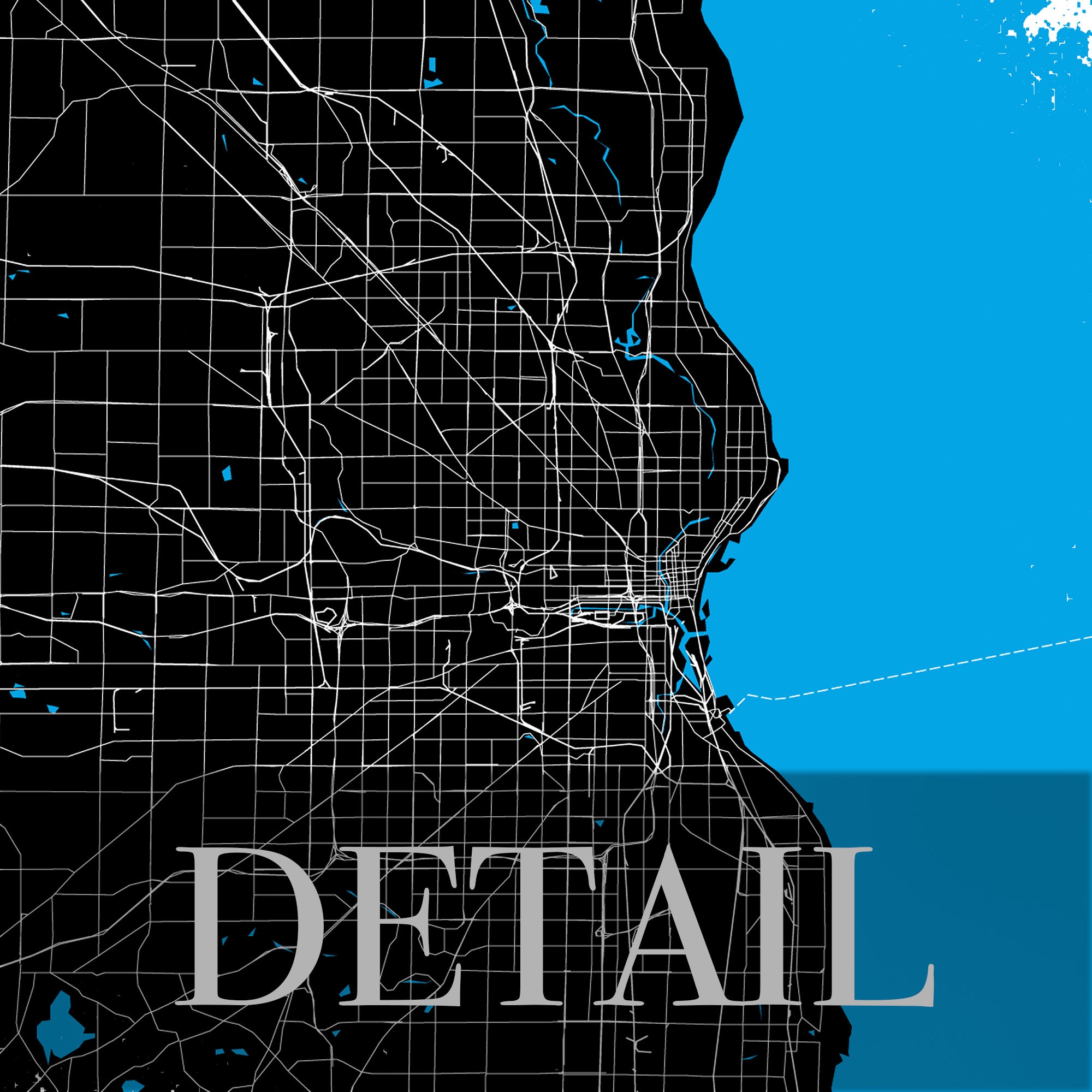 Milwaukee Map, Minimalist Map, Milwaukee Print, Milwaukee Map Poster ...