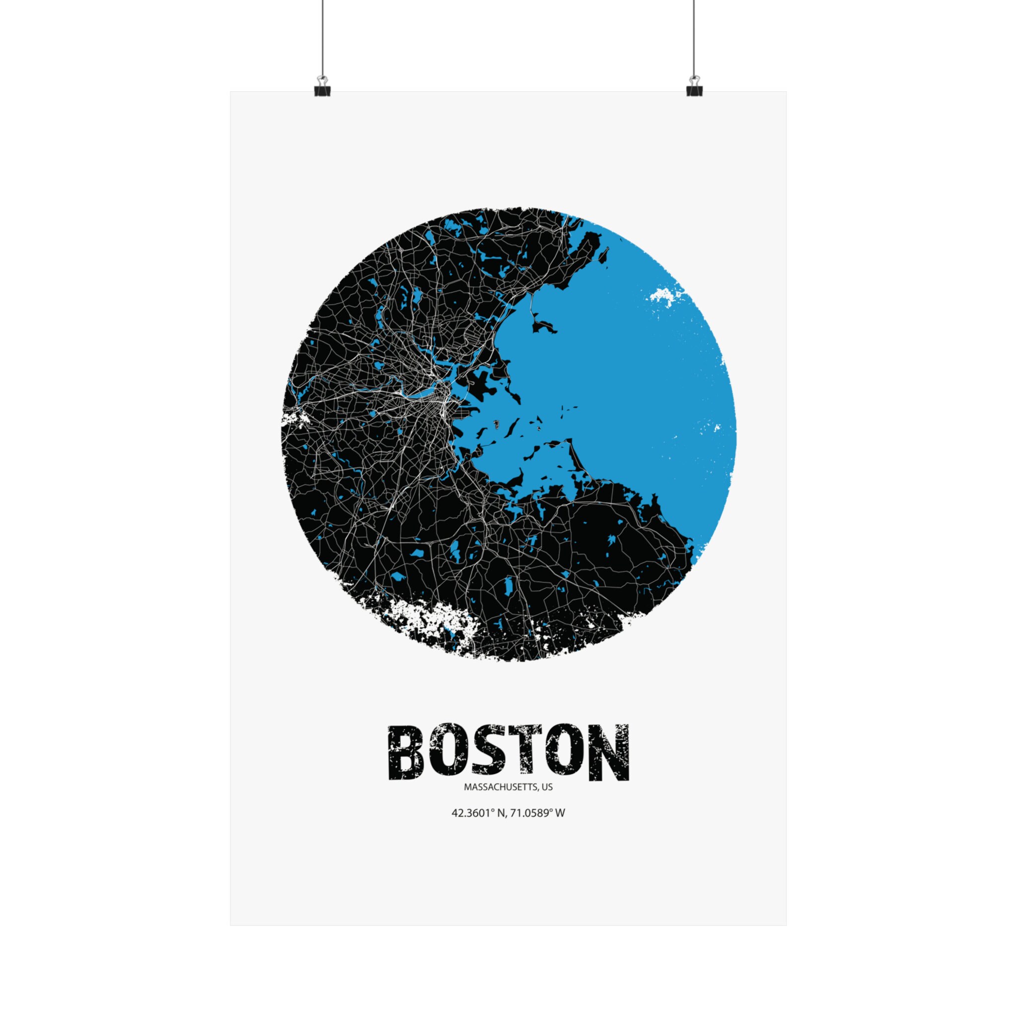 Boston Map, Minimalist Map, Boston Print, Boston Map Poster, Boston Art ...