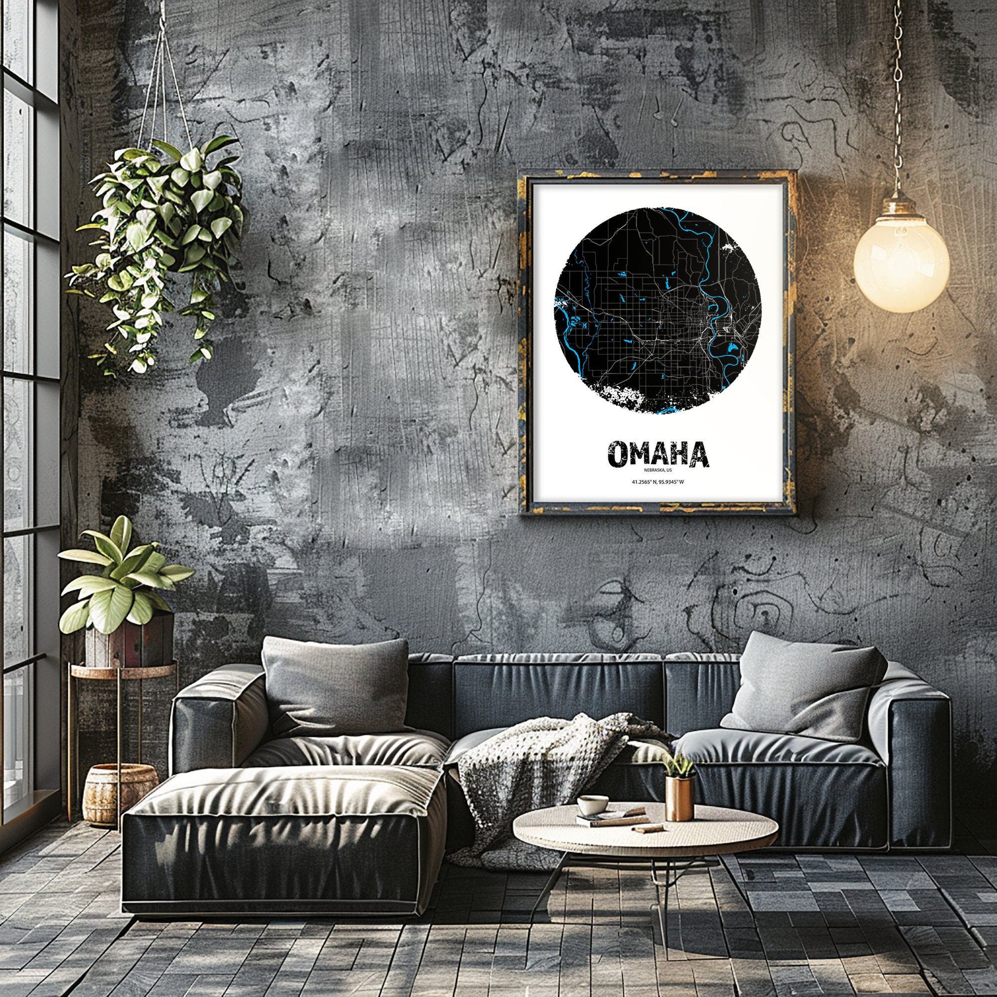 Omaha Map, Minimalist Map, Omaha Print, Omaha Map Poster, Omaha Art ...