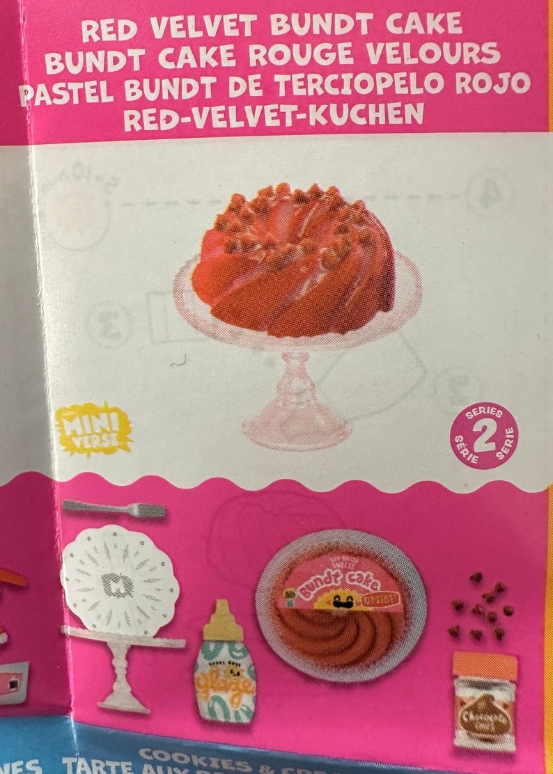 Mga's Miniverse RED VELVET Bundt Cake Make It Mini Food Cafe Diner ...
