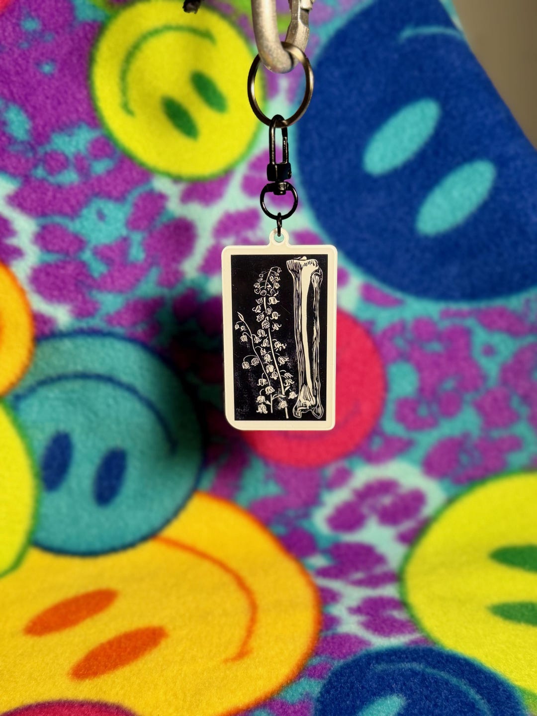 Acrylic Goth Punk Keychain | Tibia Fibula and Lily of the Valley Bag ...