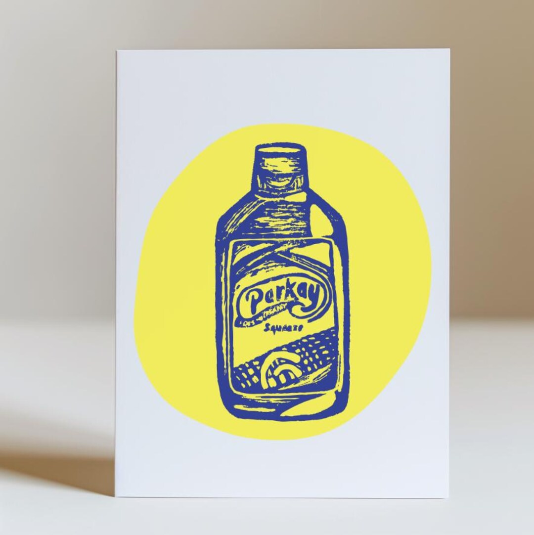 Parkay Butter Squeeze Bottle Linocut | Hand Pressed | Original Art ...