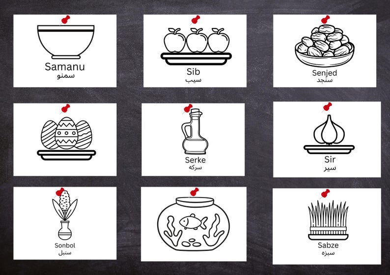 Nowrouz Printable Coloring Pages - Etsy