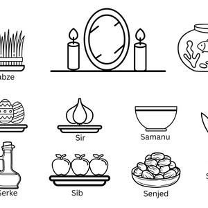 Nowrouz Printable Coloring Pages - Etsy