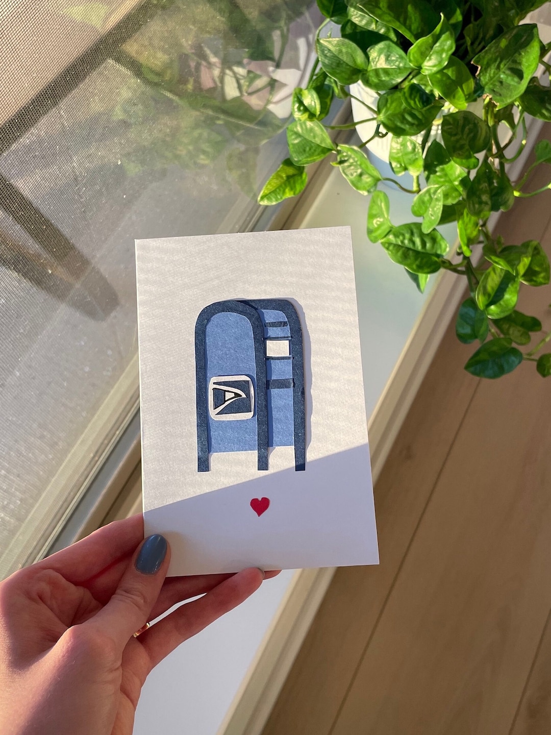 Mailbox Greeting Card 5x7 Inches - Etsy