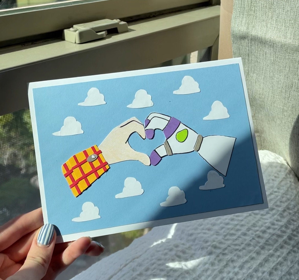 Toy Story Woody & Buzz Card 5x7 Inches - Etsy