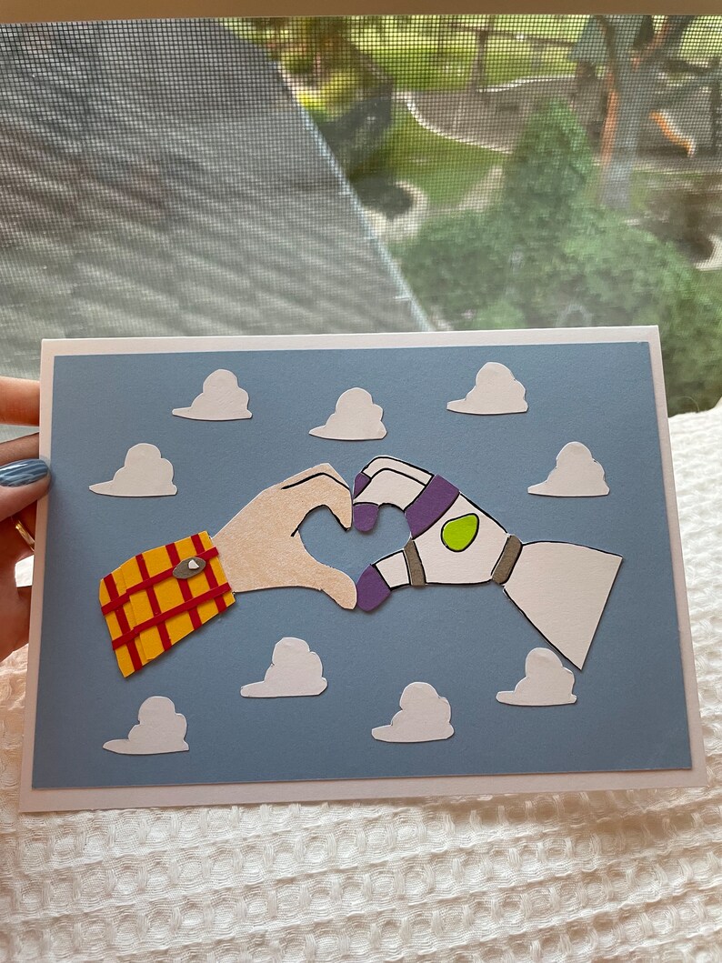 Toy Story Woody & Buzz Card 5x7 Inches - Etsy