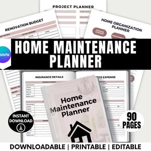 Home Maintenance - Planner - Etsy