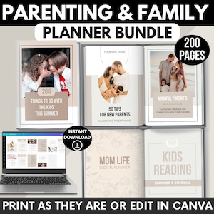 Parenting Planner - Bundle 200+ Pages - Etsy