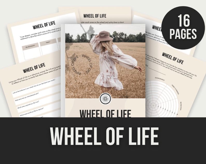 Wheel of Life Workbook - 16 Pages - Etsy