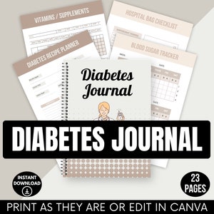 Diabetes Journal - Etsy