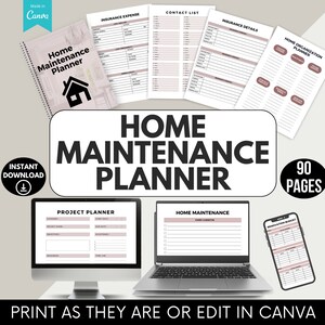 Home Maintenance - Planner - Etsy