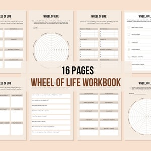Wheel of Life Workbook - 16 Pages - Etsy