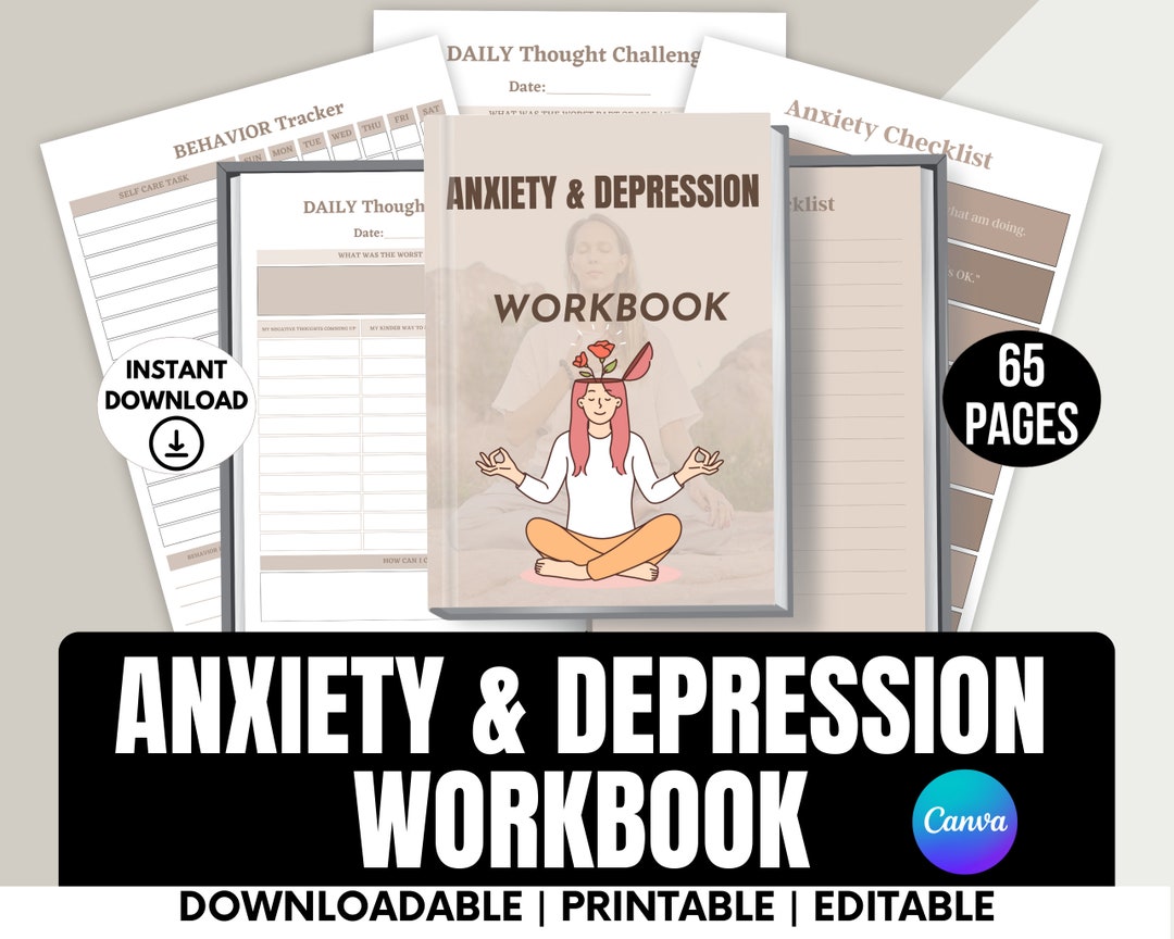 Anxiety & Depression - Workbook - Etsy