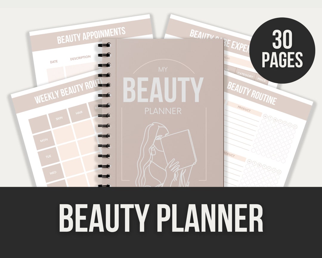 Beauty Care Planner - 30 Pages - Etsy