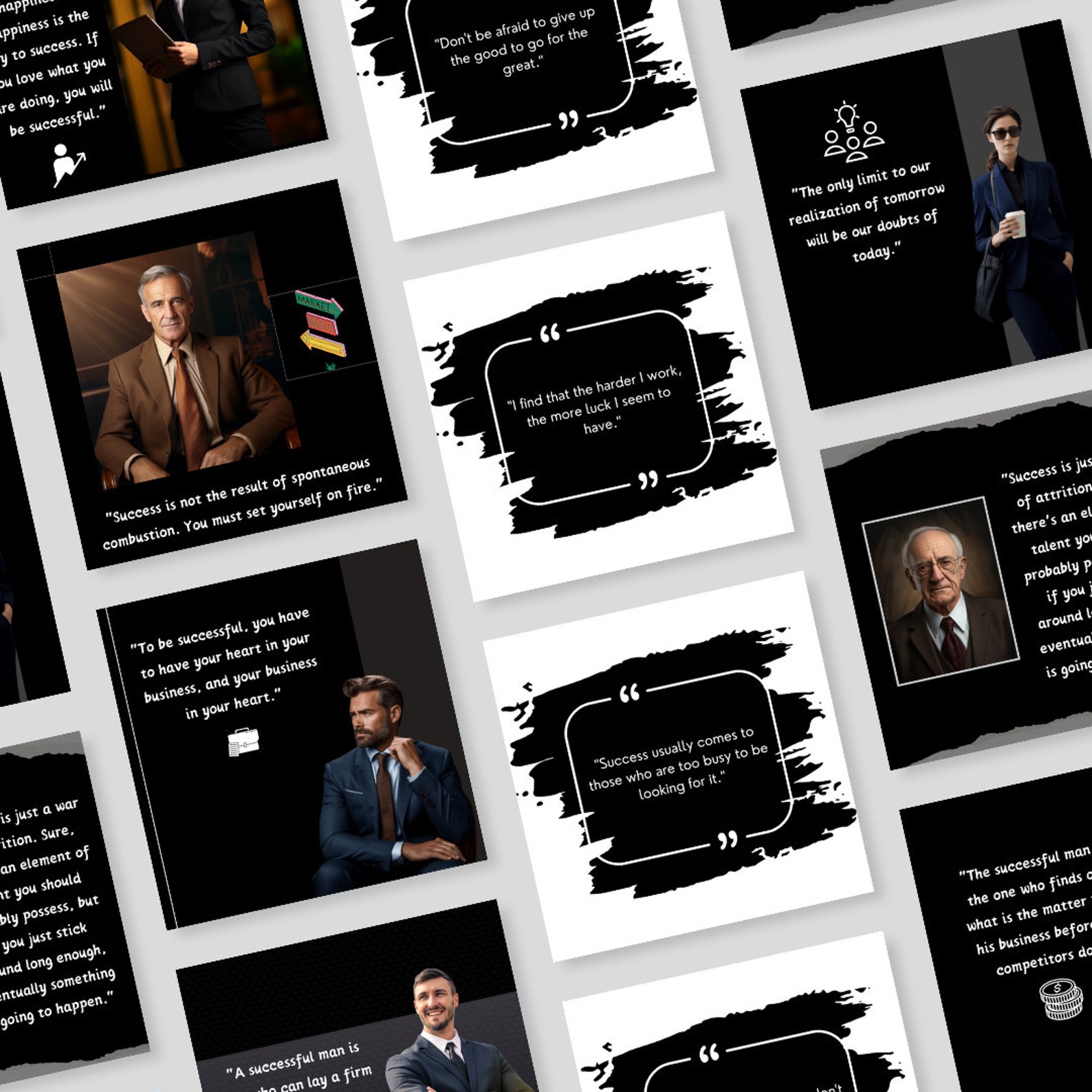 Success Mindset - Canva Templates - Etsy