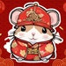 Chibi Hamster Stickers Kawaii Sticker Laptop Decals Vinyl Sticker ...
