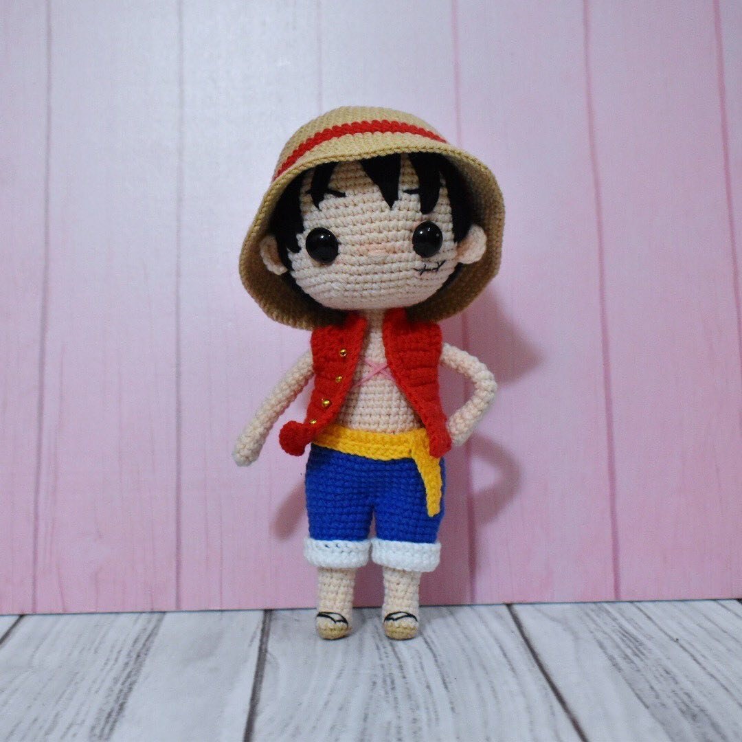 Luffy One Picce Crochet Pattern, Luffy Pattern, Luffy Amigurumi PDF ...