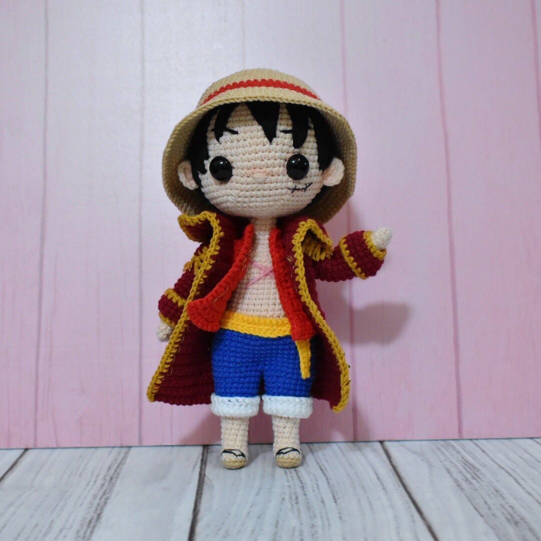 Luffy One Picce Crochet Pattern, Luffy Pattern, Luffy Amigurumi PDF ...