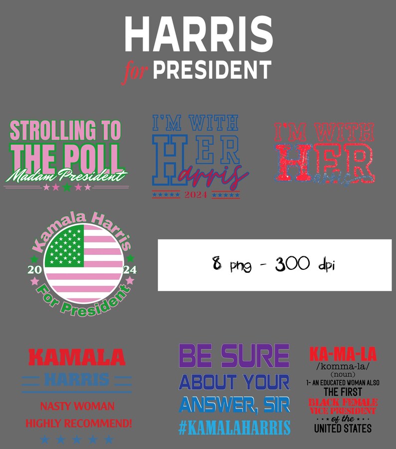 Kamala Harris PNG, Kamala Harris SVG, Kamala 2024 PNG, Harris 2024 Svg ...