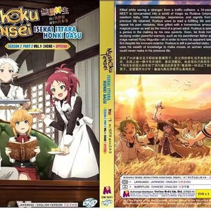 DVD Anime Mushoku Tensei:isekai Ittara Honki Season 2 Part 2(1-24end+sp ...