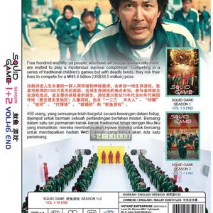 Korean Drama Dvd~squid Game 鱿鱼游戏 Season1+2 Vol.1-16 END - Etsy