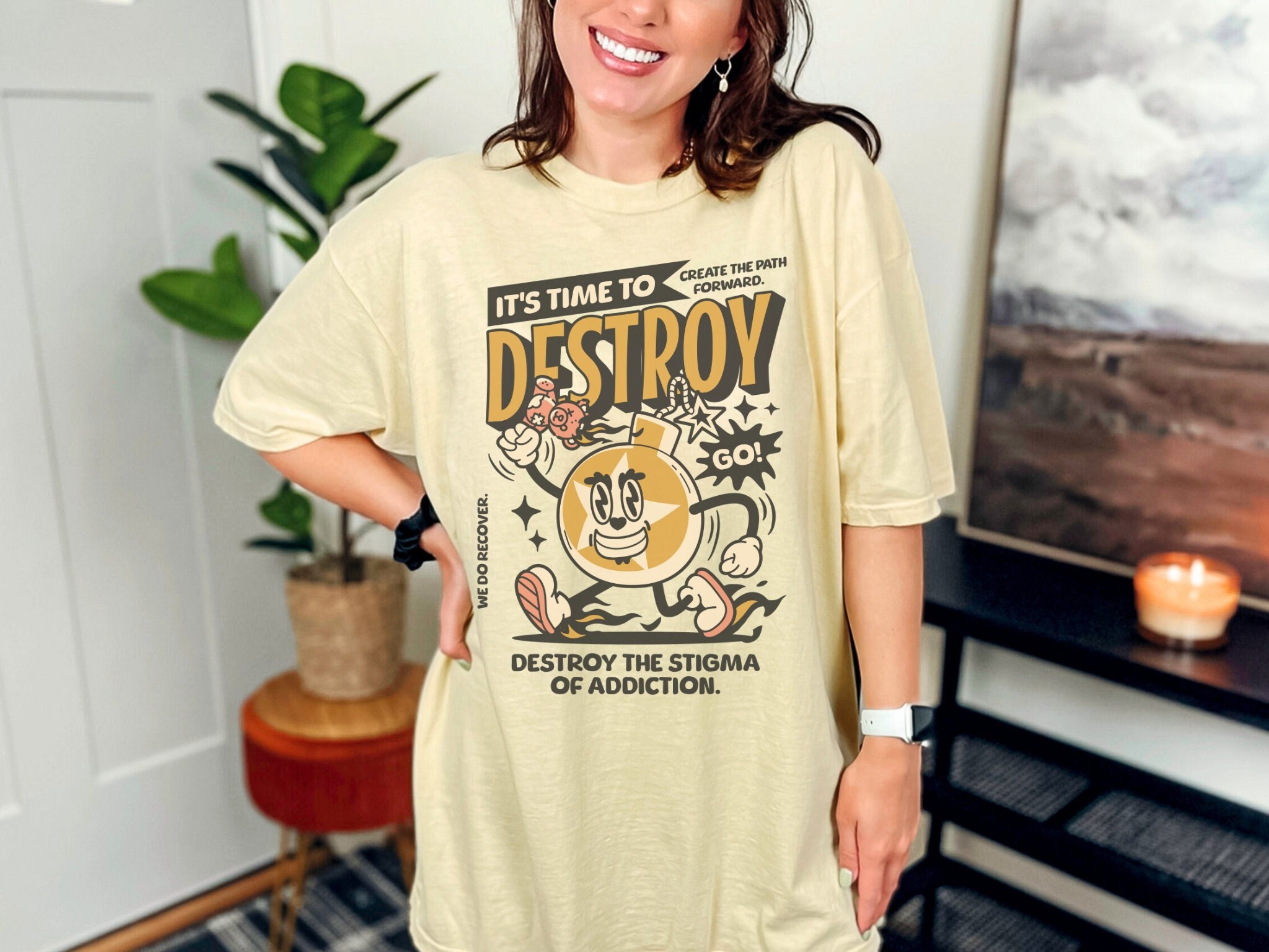 End the Stigma of Addiction, Sobriety Shirt, Sober Tee, End the Stigma ...