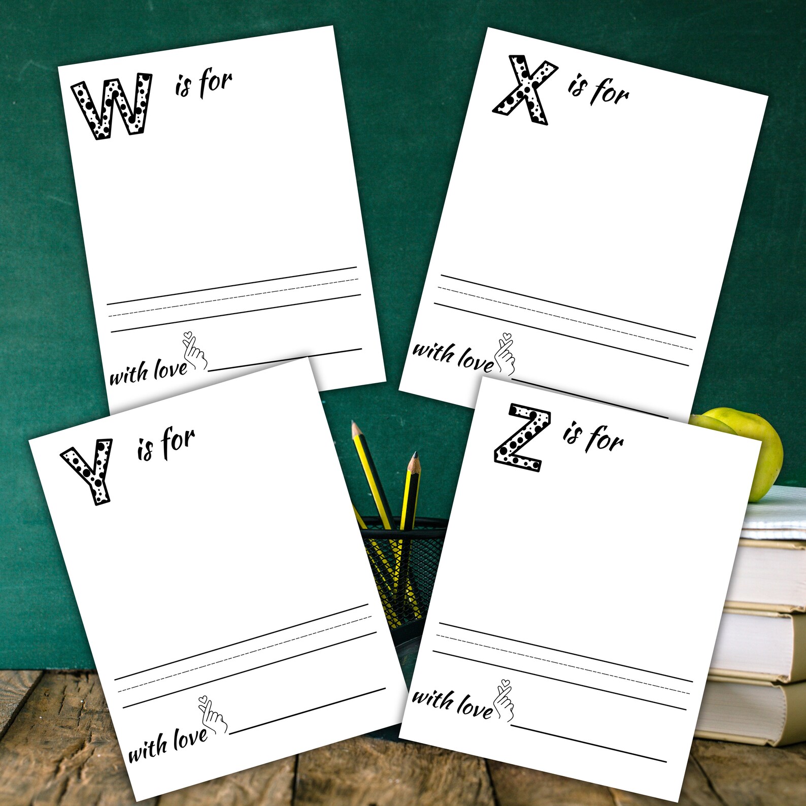 Blank Alphabet Book Baby’s First ABC Book Printable Early Learning ...