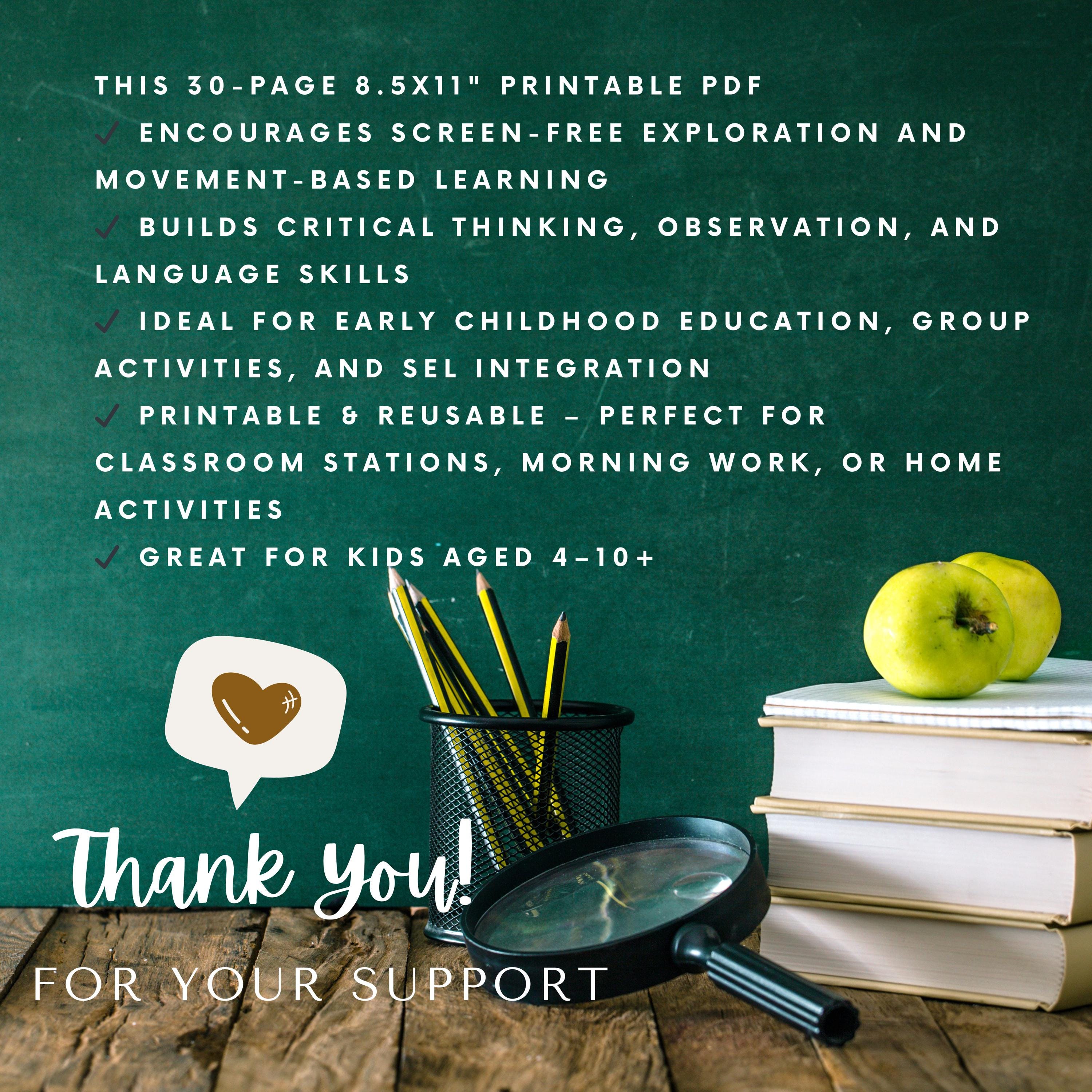 Kids Scavenger Hunt PDF | 30 Printable Outdoor, Indoor & Classroom ...