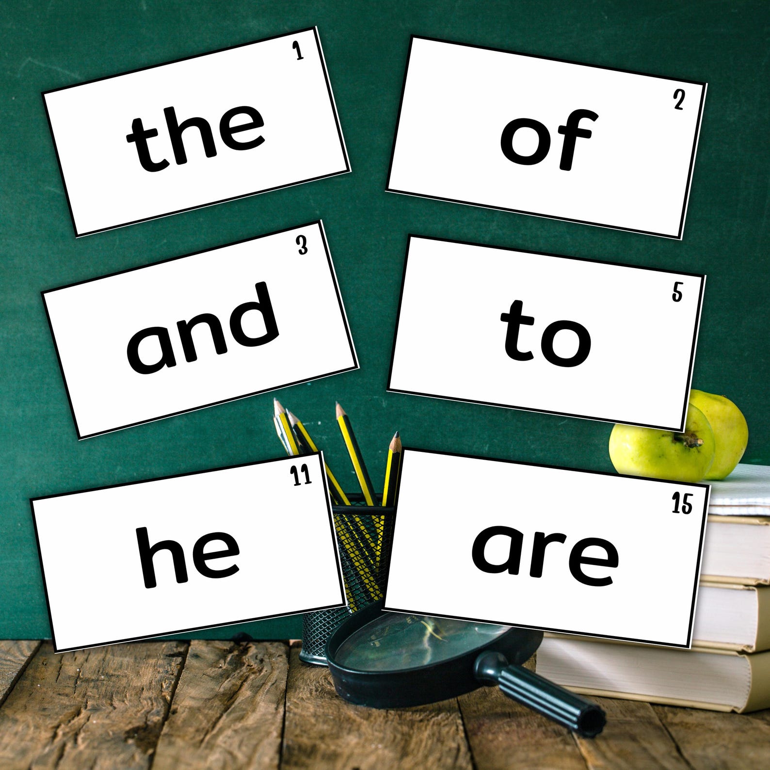 Educational Flashcard Pack,fry’s First 100 Sight Words,kindergarten ...