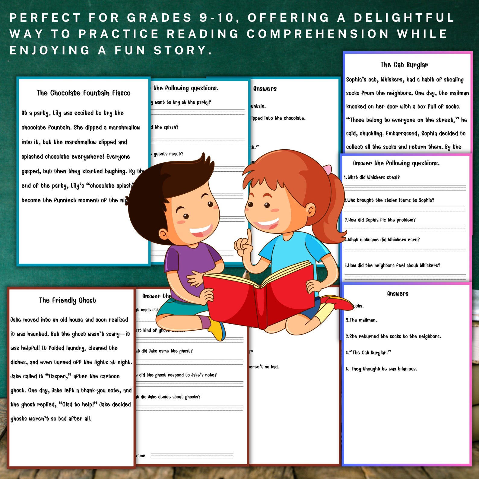 Reading Comprehension for 9th-10th Grade – 10 Engaging Passages With ...