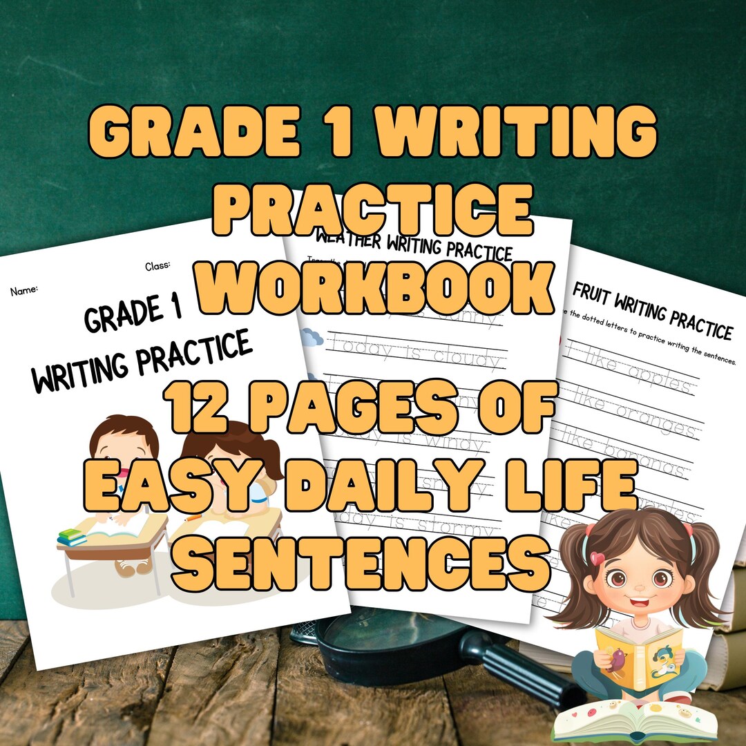 Grade 1 Writing Practice Workbook, Tracing and Writing Worksheets ...