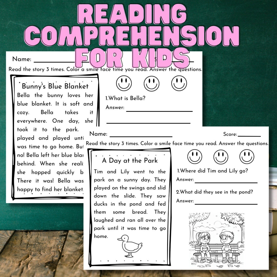 Reading Comprehension Worksheets for Kids, 15 Printable Reading ...