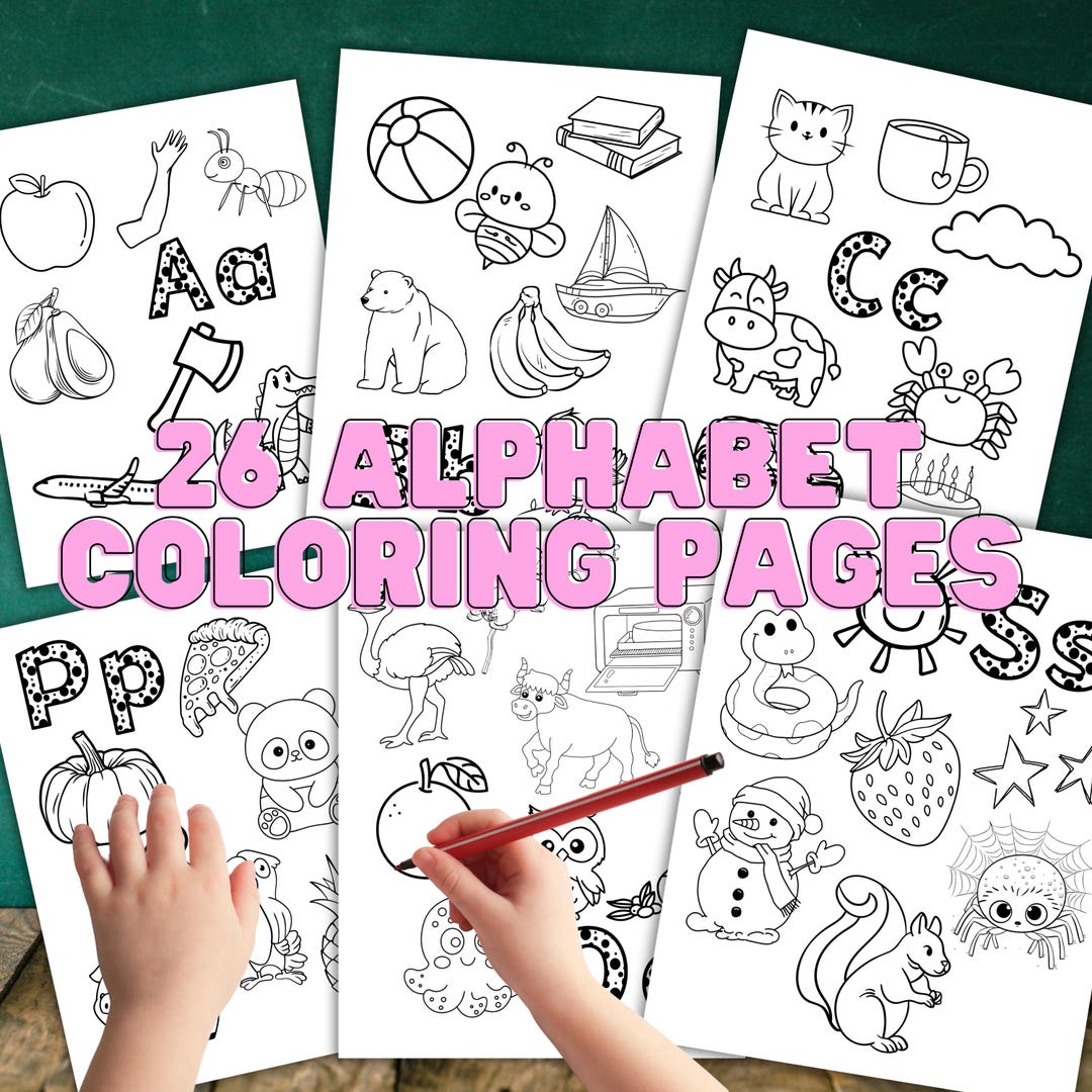 26 Printable Alphabet Coloring Pages Worksheets for Kids: Preschool ...