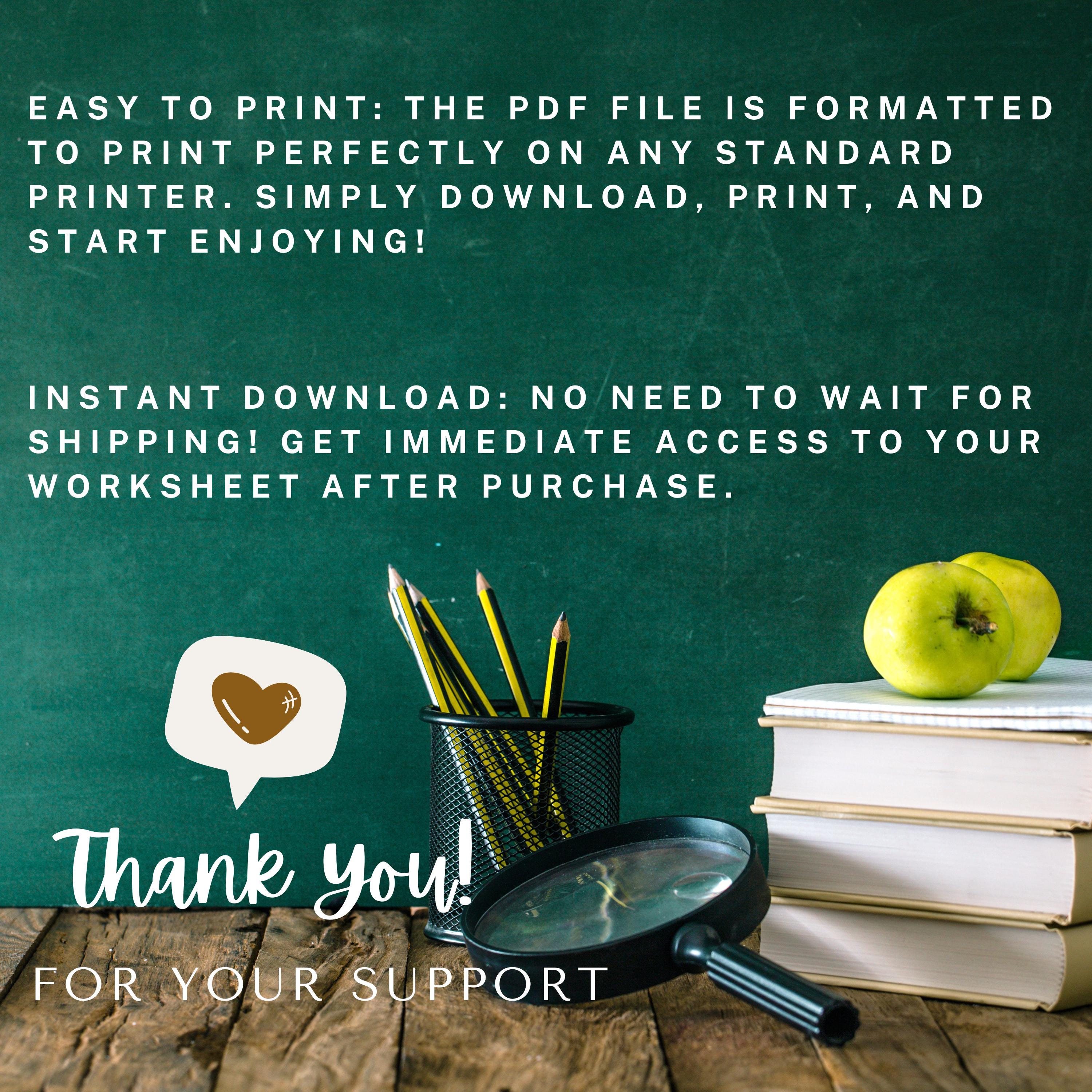 Blank Alphabet Book Baby’s First ABC Book Printable Early Learning ...