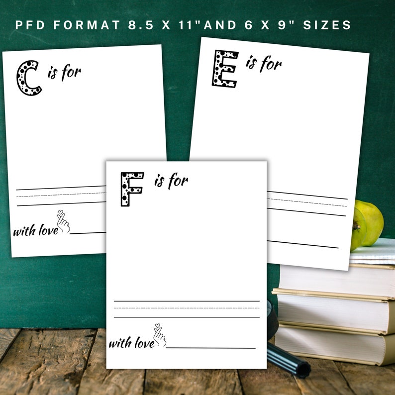 Blank Alphabet Book Baby’s First ABC Book Printable Early Learning ...