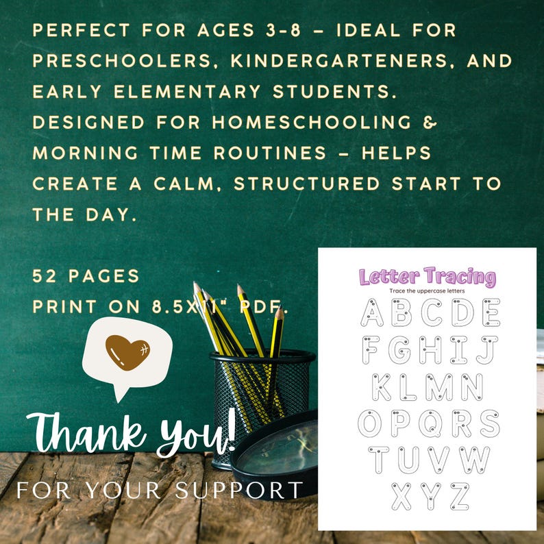 Homeschool Morning Menu Binder Printable – 50 Daily Learning Pages PDF ...