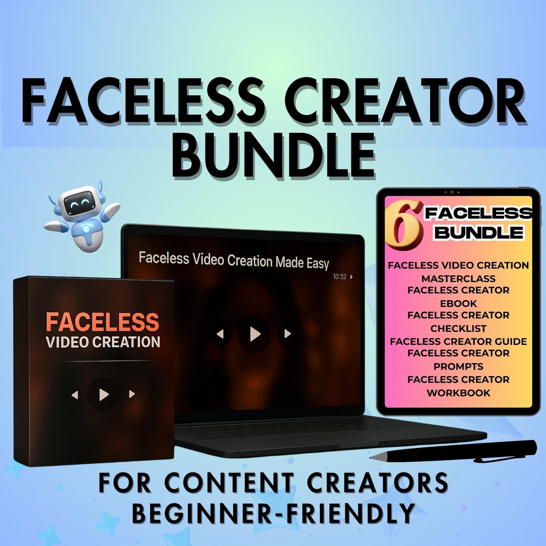 Faceless Creator Bundle Course, Content Creation, AI Video Automation ...